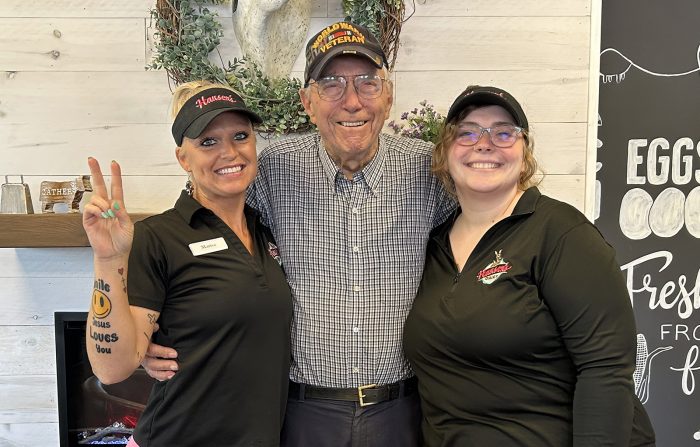 John Rapp Celebrates 97th Birthday at Hansen's Dairy store