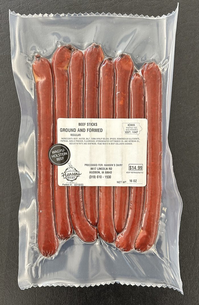 Hansen's Wagyu-Holstein Beef Sticks - Hansen's Dairy